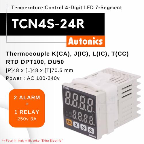 Jual Autonics TCN4S-24R Temperature Kontrol Suhu K CA PT100 48x48 mm ...