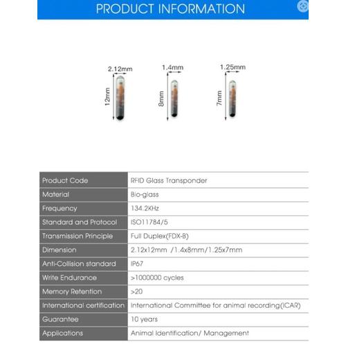 Jual mini micro chip microchip ID hewan ternak sapi kuda lembu kambing ...