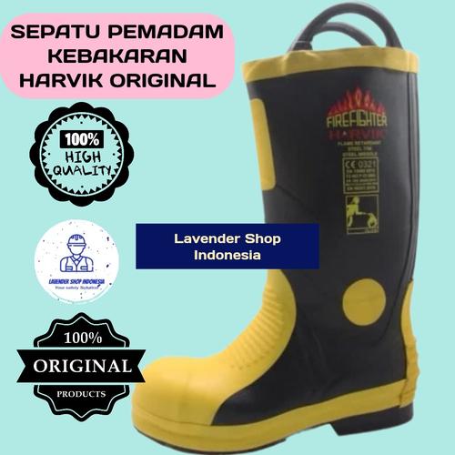 Jual sepatu pemadam kebakaran Harvik ORIGINAL / sepatu pemadam harvik ...