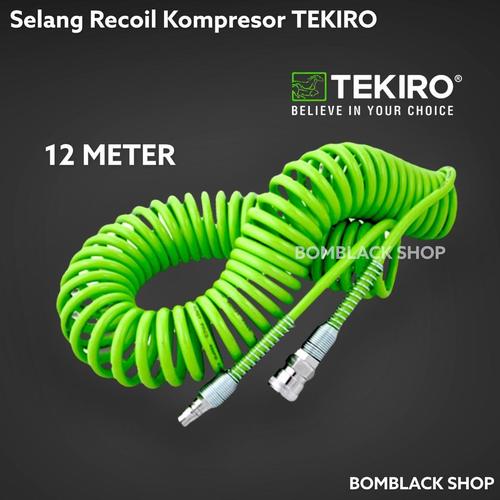 Jual TEKIRO Selang Spiral Kompresor 12 Meter Selang Recoil Hose ...