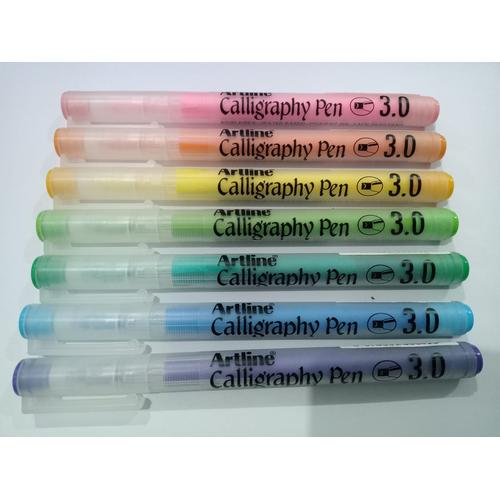 Jual PULPEN ARTLINE CALLIGRAPHY PEN PASTEL INK 3.0MM EMP-3CL - PASTEL ...