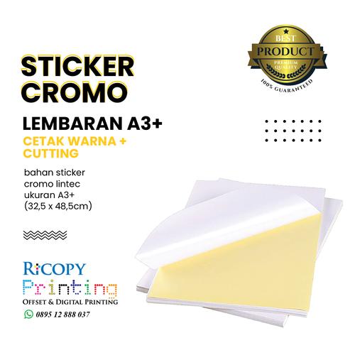 Jual Cetak Stiker Label Cutting Chr omo / Label Sticker Kemasan A3+ Cut ...