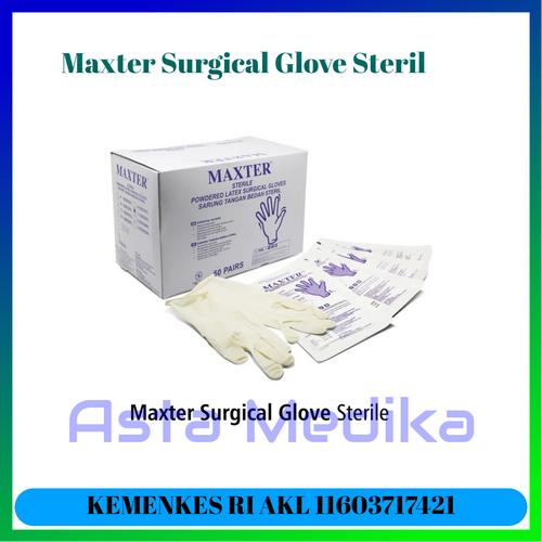 Jual Handscoon sterile Sarung Tangan Sterile Latex Surgical Gloves ...