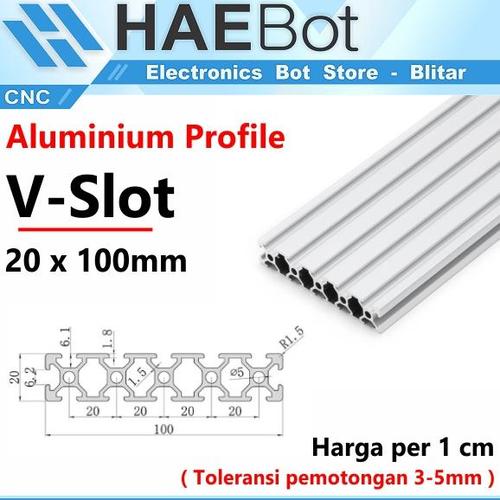 Jual [HAEBOT] Aluminium Profile V Slot 20100 20x100 AP20100 Alumunium ...