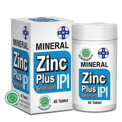 Jual Vitamin Zinc IPI 45 tablet Multivitamin Vit Mineral Zn zink botol ...