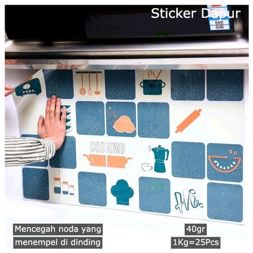 Jual Sticker Dapur Anti Minyak / Wallpaper Tahan Suhu Panas - WALL ...
