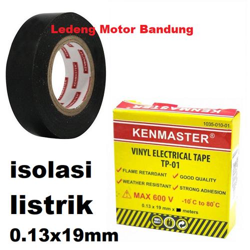 Jual Kenmaster Solasi Hitam Isolasi Listrik Vinyl Electrical Tape TP-01 ...
