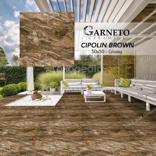 Jual Keramik Lantai 50x50 Motif Marmer Glossy - Cipolin Beige - Kota ...