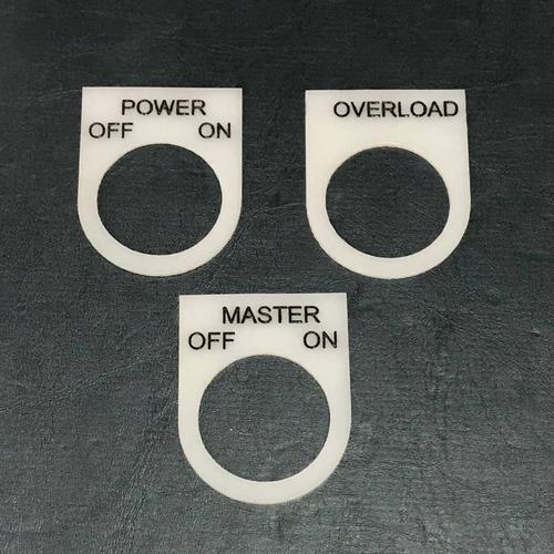 Jual Name Tag Panel Control Listrik Custom Label Name Plate Plat ...