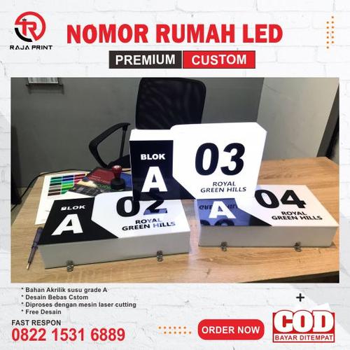 Jual NOMER RUMAH LED OUTDOOR / INDOOR (CUSTOM) - Kab. Mamuju - Raja ...