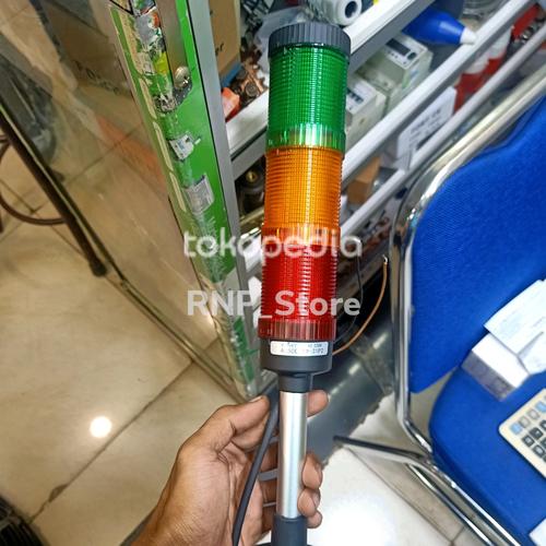 Jual Tower light with buzzer 3 led merah kuning hijau flashing steady ...
