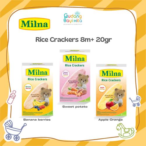 Jual Milna Rice Crackers 8m+ 20gr - Snack Crackers - Camilan Bayi ...