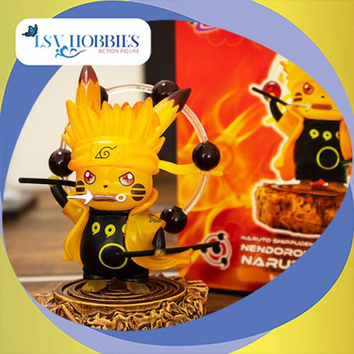Jual Pokemon Pickachu X Naruto Mini Figure sasuke obito madara tsunade ...