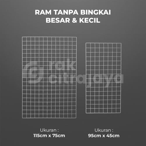 Promo 115cm x 75cm | 95cm x 45cm | RAM JARING TANPA BINGKAI DINDING ...