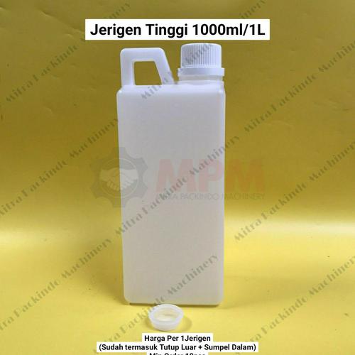 Jual Jerigen Jirigen HCL TINGGI 1 L liter 1L 1liter 1000ml Putih ...