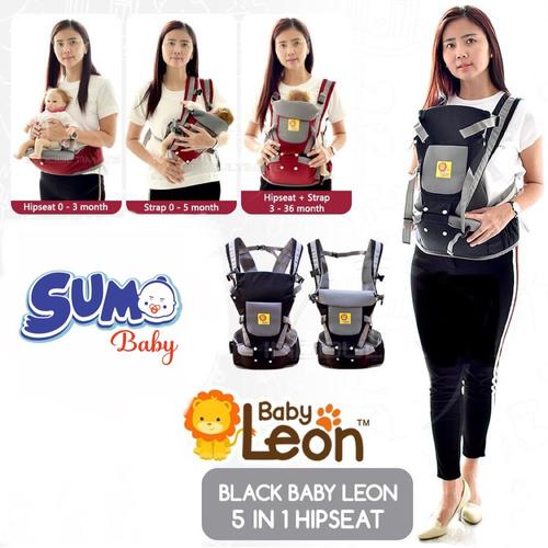 Jual Gendongan Bayi Depan Duduk 5in1 Baby Leon Hipseat Baby Carrier Murah - Merah - Jakarta ...