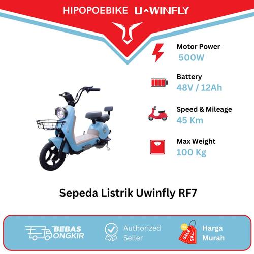 Jual Sepeda Listrik Uwinfly Red Fish 7 // RF7 New Garansi Resmi - Kota ...