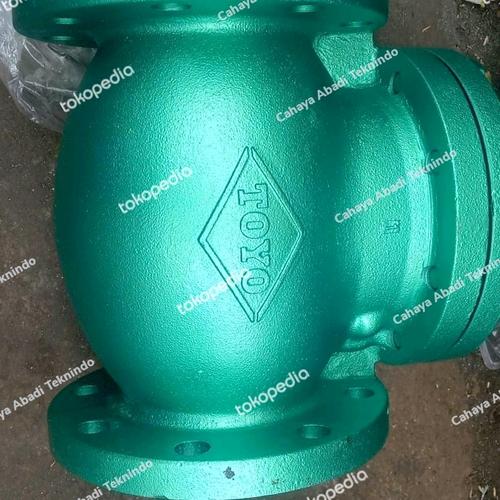 Jual Swing check valve Jis 10k 4"inch / TOYO check valve cast iron 10k ...
