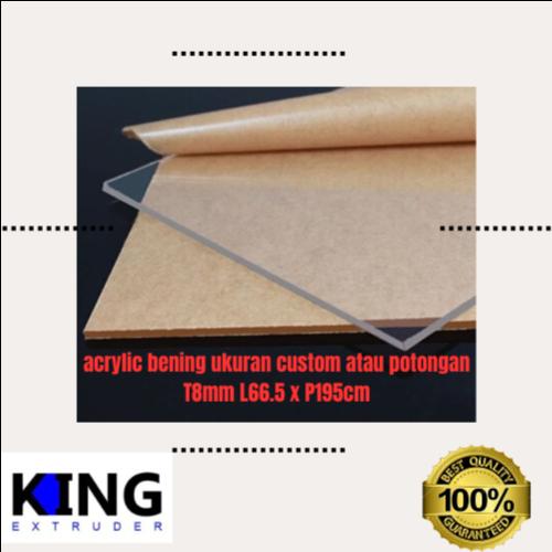 Jual acrylic bening ukuran custom atau potongan T8mm L66.5 x P195cm ...