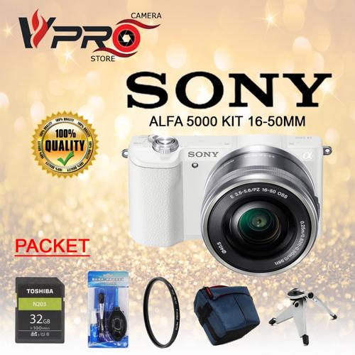 Jual Sony Alpha 5000 kit16-50mm -Camera Sony A5000 KIT - PAKET ...