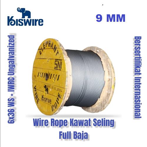 Jual Wire Rope / Kawat Seling Dia 9 mm 6x36 WS + IWRC Ungalvanized ...