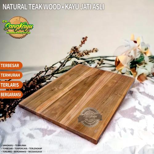 Jual Papan kayu jati asli 50x50 papan ambalan wooden board bahan daun meja - 50 x 15 cm ...