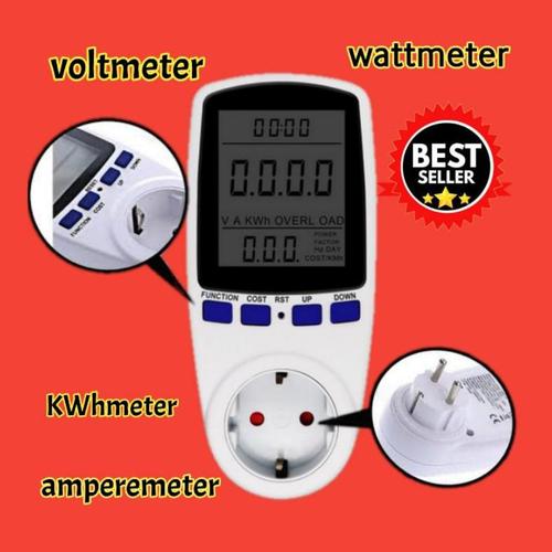 Jual Alat ukur test tegangan listrik digital kwh volt watt amper meter ...