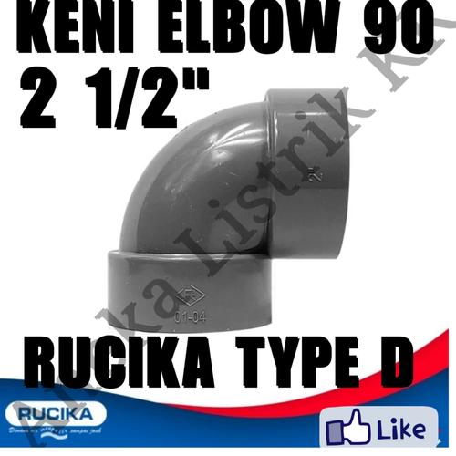 Jual RUCIKA D SAMBUNGAN KENI 2,5" KNEE 2,5INCH KNIE 2,5 " INCH ELBOW 90 ...