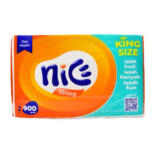 Jual TISU WAJAH NICE 900 GR KEMASAN BESAR FACIAL TISSUE 2 PLY - Kota ...