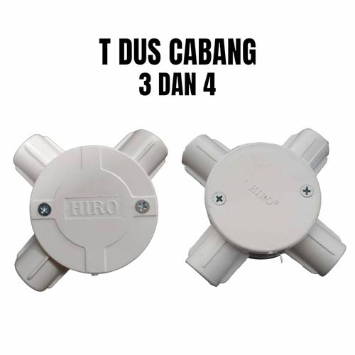 Jual T DOS / TEE DUS / T DUS CABANG 3 DAN CABANG 4 20MM MURAH - CABANG ...