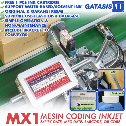 Jual Mesin Coding MX1 Thermal Inkjet Printer Expiry Date Barcode ...