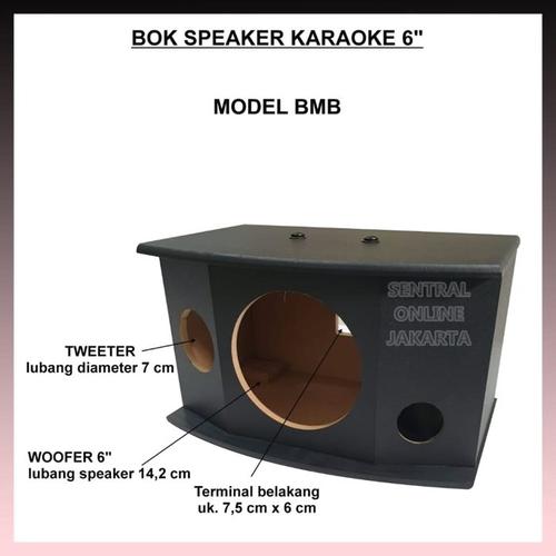 Jual BOX SPEAKER 6 inch MODEL BMB BOX KOSONG MODEL BMB 6in MDF Ram besi ...