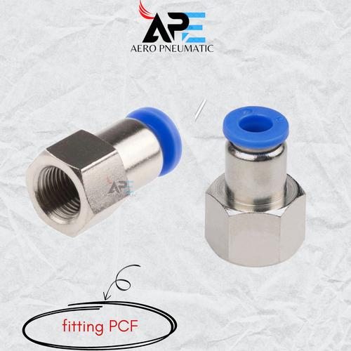 Jual PCF FITTING LURUS PNEUMATIC FEMALE / DRAT DALAM PCF-06 KE SELANG ...