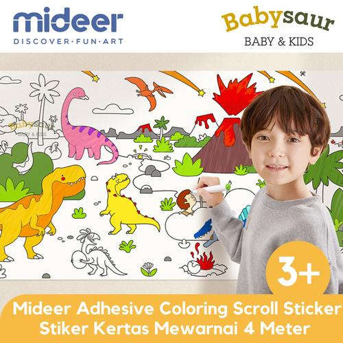Jual Mideer 4M Coloring Sticker Mewarnai Gambar Anak Stiker Dinosaurus ...