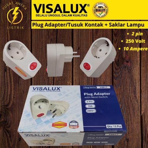 Jual Plug Adapter/Tusuk Kontak Dengan Saklar Lampu VISALUX V8817 SNI - Kota Semarang - pusat ...