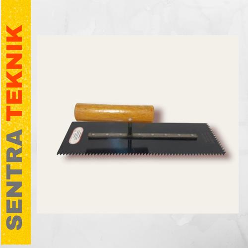 Jual Raskam Bergerigi /Sekop Epoksi/Dentate Trowel/ gigi 4mm/9,5X30cm ...