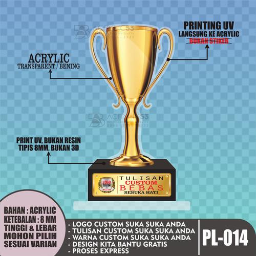 Jual Piala, Trophy, Tropi, Tropy Piala Akrilik Custom, Trophy Custom PL ...