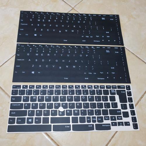 Jual Sticker Stiker Keyboard LNV Thinkpad 14" Komplit Bisa US, UE ...