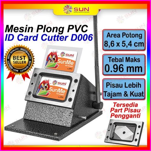 Jual ALAT MESIN PLONG PVC ID CARD D006 PEMOTONG KERTAS ID CARD PLONG ID ...