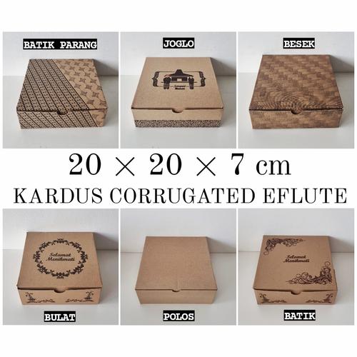 Promo DUS BOX KOTAK NASI KATERING 20x20x7 / DUS BOX KOTAK ROTI KUE BOLU ...