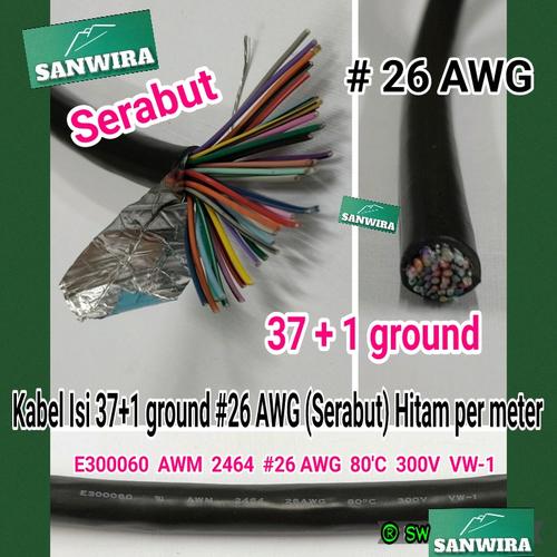 Jual Kabel Isi 37 + 1 ground #26 AWG (Serabut) Hitam per meter ...