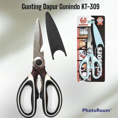 Jual Gunting Serbaguna Gunindo KT-309 + Tutup Kitchen Scissors Besar ...