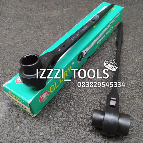 Jual Kunci Ratchet Scaffolding RN 19 X 22 mm Kunci Ring ganda GLORY ...