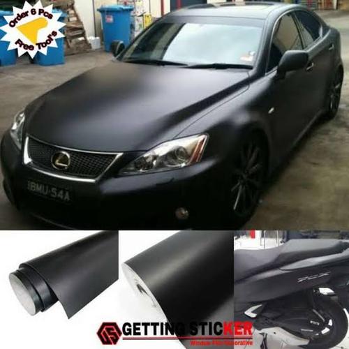 Jual sticker hitam glossy/stiker hitam - 300 X 120 - 150 X 120 ...