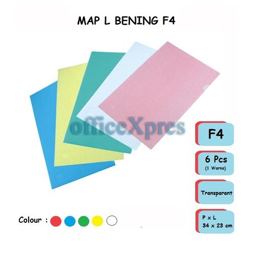 Jual Map L F4 / Map Bening Clear Sleeve / Clear Folder F4 Folio H313 ...