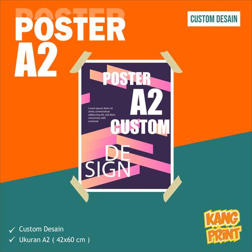 Jual Cetak Poster A2 Custom Gambar - Berperekat, Non Laminasi - Kota ...