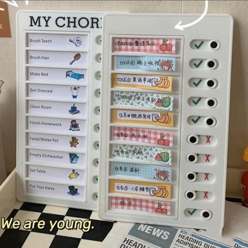 Jual Papan checklist My Chores, Papan jadwal belajar, Papan to do list ...