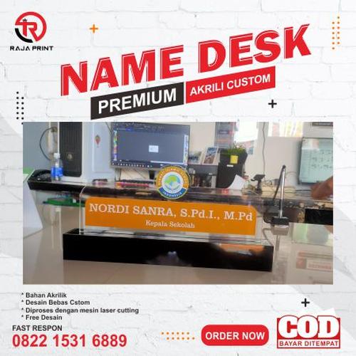 Jual Name Desk Akrilik Papan Nama Akrilik Meja Ruang Name Plate Tag ...