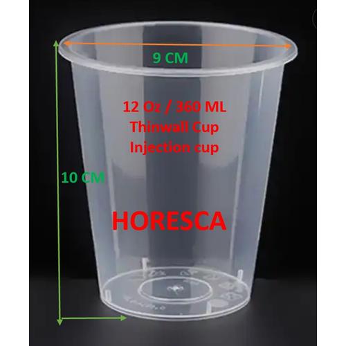 Jual Cup Injection / Thinwall / PP Tebal Cup+Ttp+Stpr 12/14 Oz Rata @25 ...