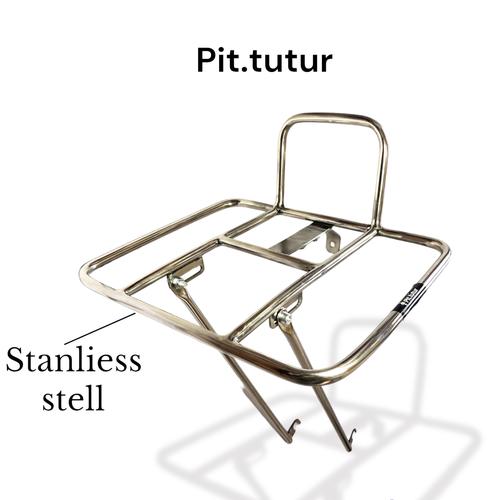 Jual KERANJANG SEPEDA FRONT RACK STANLIESS SEPADA PANNIER - tiang ...